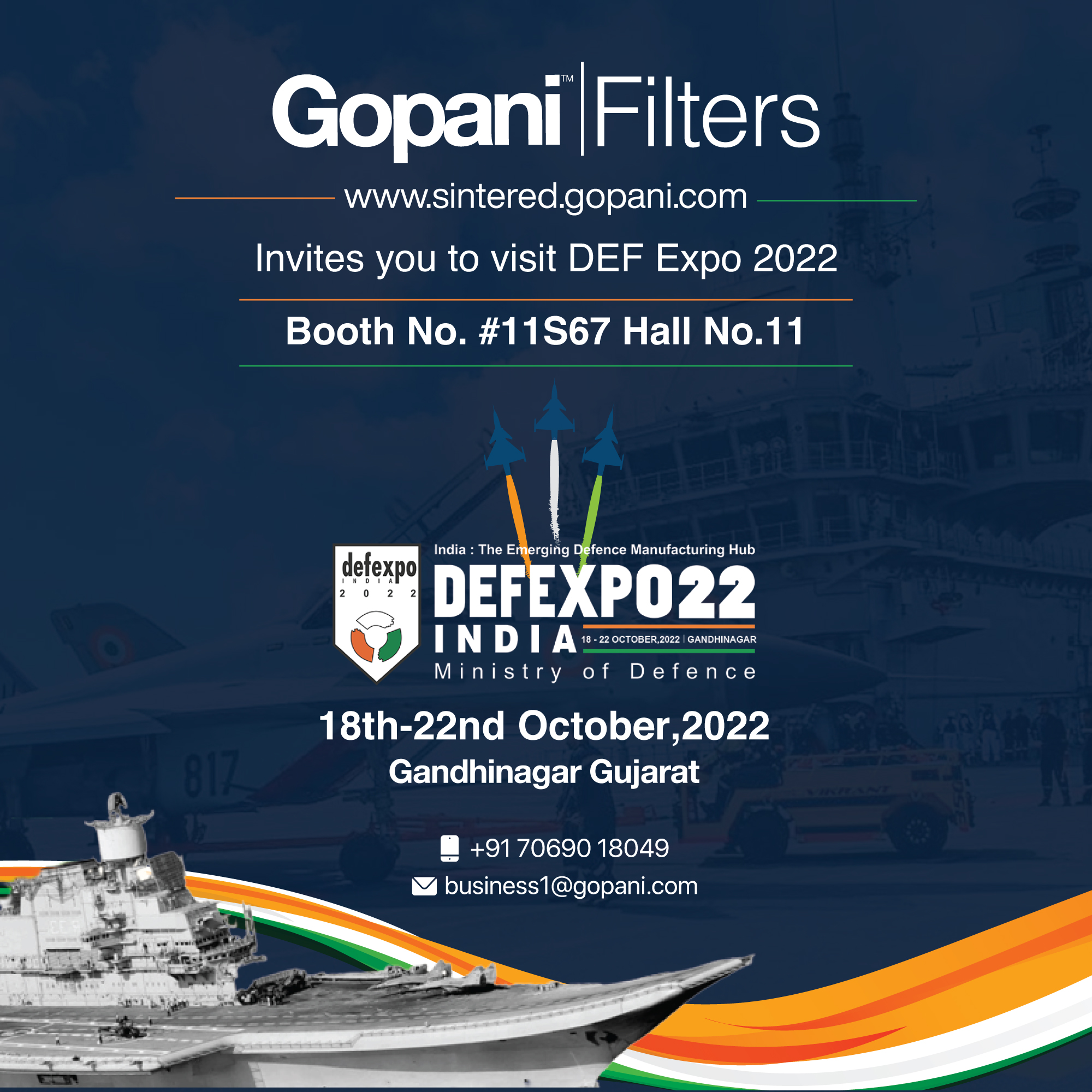Gopani Invites you to Visit DEF Expo 2022 | Government of India ...